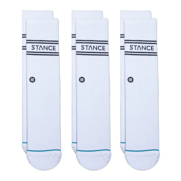 Stance Basic Crew Socks 3 Pack - White – never miss