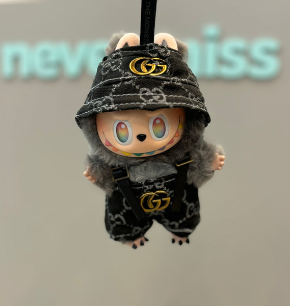 Pop Mart The Monsters Labubu Outfit (Black Gucci) – never miss